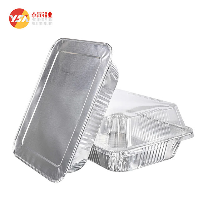 1LB Aluminum Foil Oblong Lunch Box - Oven-Safe Food Container