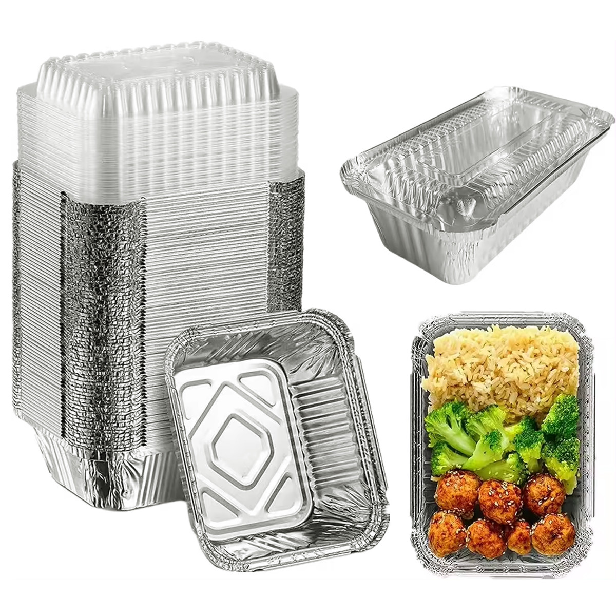 1/2 Size Extra Deep Aluminum Steam Table Pan - 4" Depth