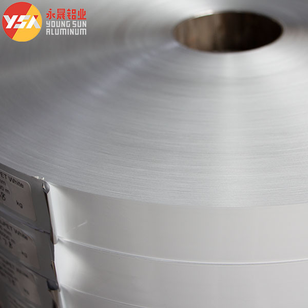 Single Sided White Color Aluminum Polyester Laminating Air Duct Film Roll